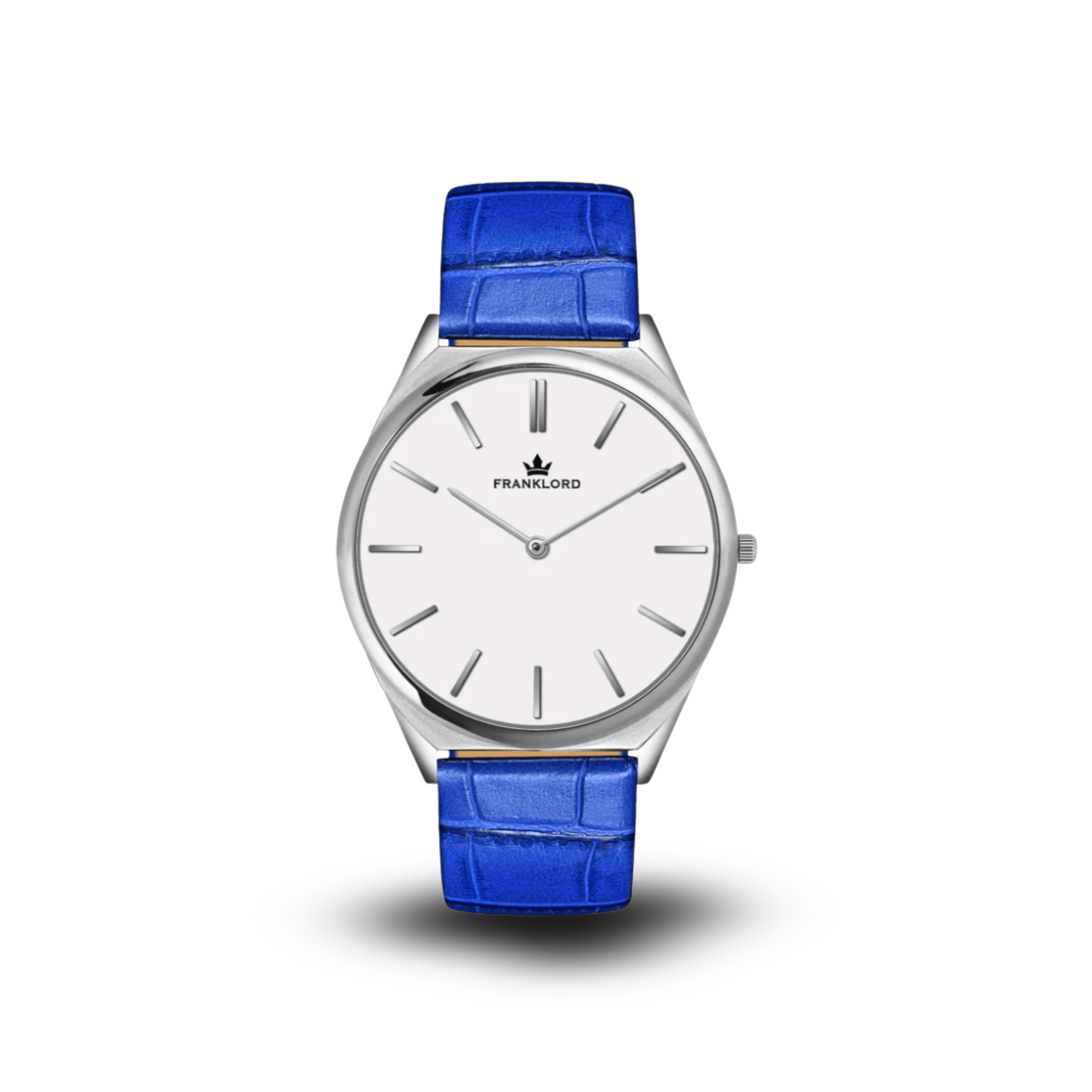 Franklord Ultra-Slim Blueprint White | White Dial Swiss Watch for Men ...