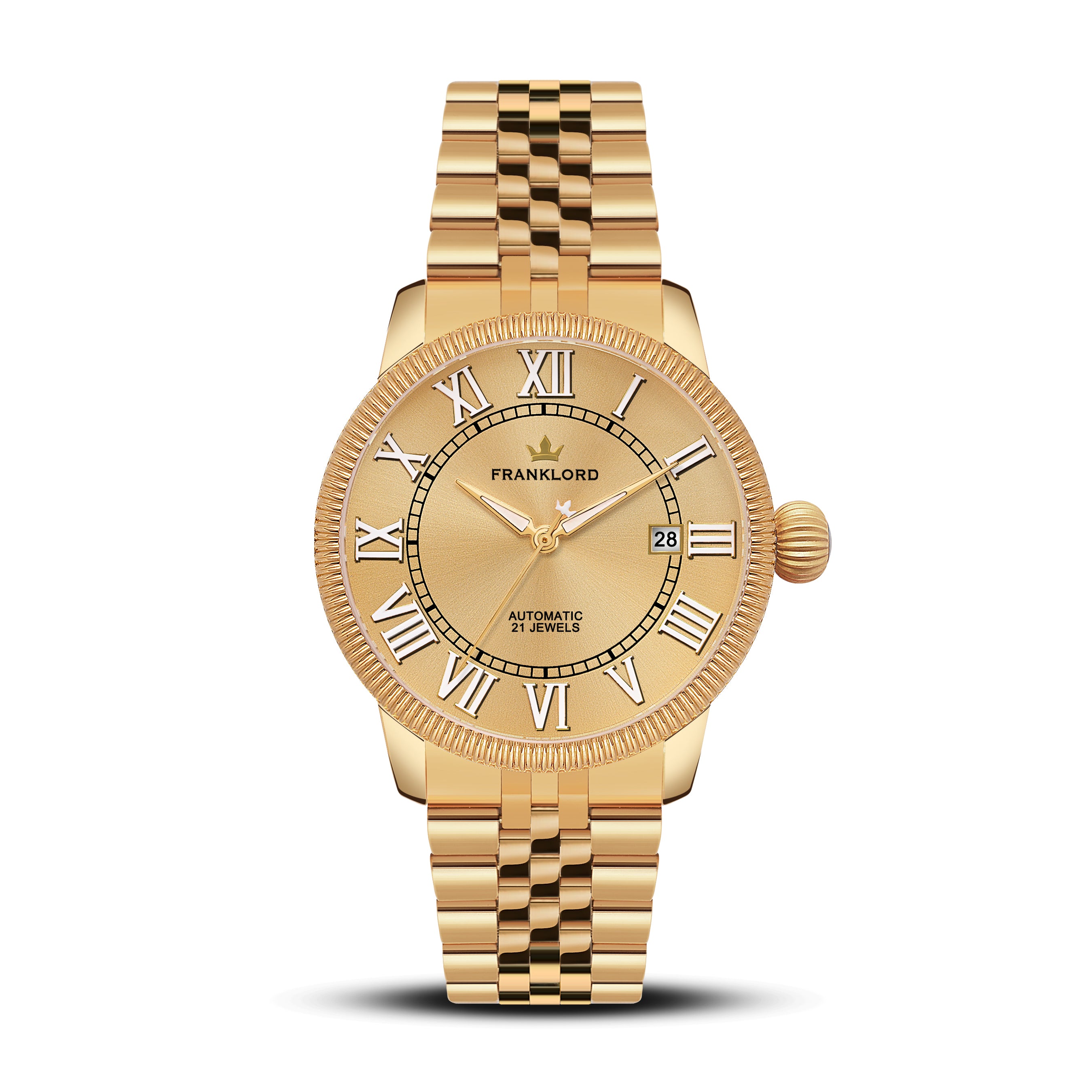Franklord Majestic Aura 2.0 - Gold in Gold | Luxury Automatic Watch Fo ...